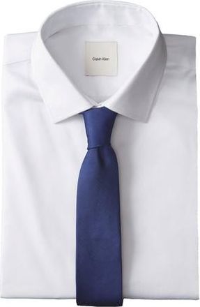 Calvin Klein Cravate en soie m&eacute;lang&eacute;e