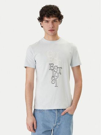 Guess T-Shirt M6GI10 K2991 Himmelblau Slim Fit