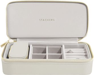 Stackers Large & Petite Oatmeal Travel Box - Schmuckkasten - Reisebox - Hellbeige - 3769035031, 13944754031