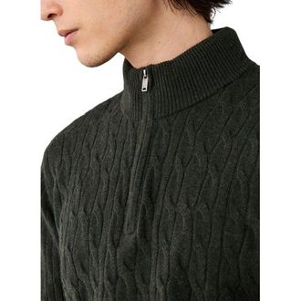 Hackett Pull col zipp&eacute; tress&eacute; en laine