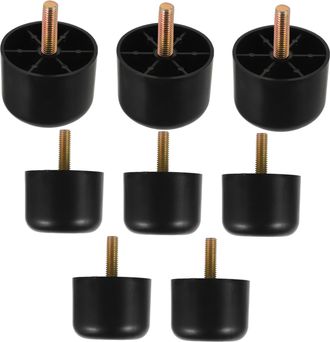 PartyKindom 8 Stück Möbelfüße Teilig Verstellbare Kunststofffüße für Stühle Sofas und Schränke Stabil und Geräuschreduzierend Einfache Installation Langlebig und 