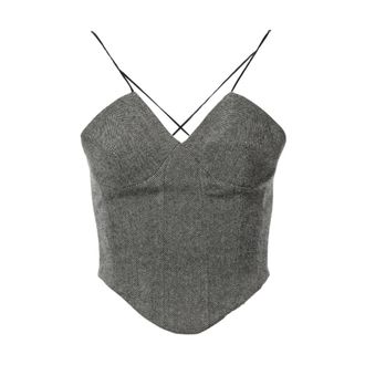 Ermanno Scervino Femme, Tops, Noir, Taille: 38 FR Top sans manches