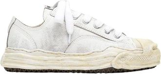 Miharayasuhiro Mihara Yasuhiro, Homme, Chaussures, Blanc, Taille: 39 EU Hank OG Sole Shrink Leather Low-Top Baskets