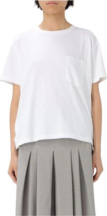 Semicouture Femme, Tops, Blanc, Taille: 40 FR T-Shirt Chic &agrave; Imprim&eacute; Graphique