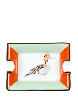 Hermès cendrier Duck en porcelaine (années 1980) - Vert