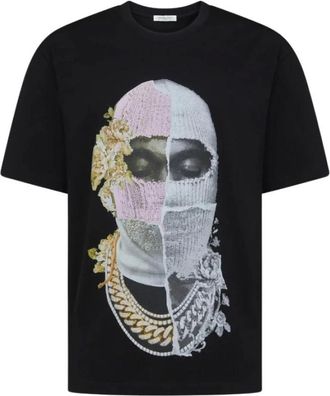 Ih Nom Uh Nit IH NOM UH Nit, Homme, Tops, Noir, Taille: S T-shirt Masque en Journal