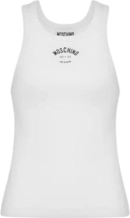 Moschino Bedrucktes Tanktop - - Tops - Damen - Wei&szlig; - XS