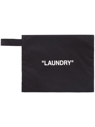 Off-white Gro&szlig;e Clutch - Schwarz