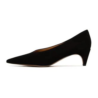 Cesare Gaspari Velvet Curve Pumps - Black - - Shoes - Damen - Schwarzk - 41 EU