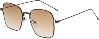 Generic Lunettes De Soleil Tendance &Agrave; Monture M&eacute;tallique Large, Id&eacute;ales For La Photographie En Ext&eacute;rieur, For Hommes Et Femmes.(Brown)