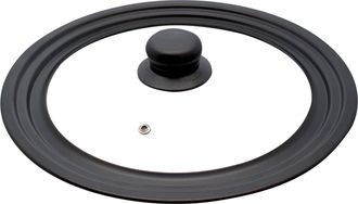 ELO Universaldeckel 16/18/20 cm, mit abgestuftem Carbonstahlrand, Antihaftversiegelt, leichte Reinigung, hitzeisolierender Kunstoffknopf, Glassichtfesnter