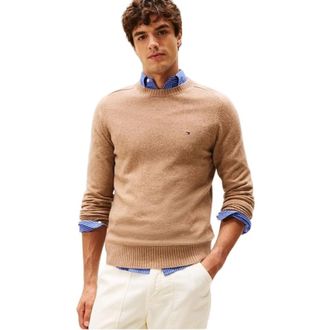 Tommy Hilfiger Rundhals-Strickware - - Knitwear - Herren - Beige - L