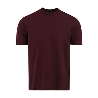 FILIPPO DE LAURENTIIS Crepe Baumwoll-T-Shirt - - Tops - Herren - Rot - L