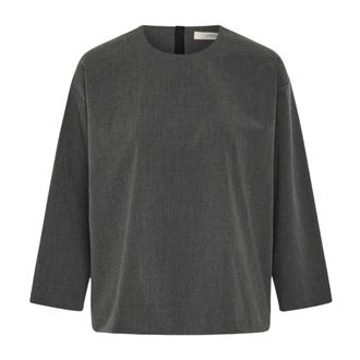 Inwear Melange Langarmshirt - - Tops - Damen - Grau - S