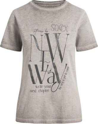 soccx Rundhalsshirt aus Baumwolle