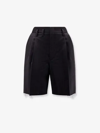 Maison Margiela Striped virgin wool shorts - MAISON MARGIELA - gender_Woman