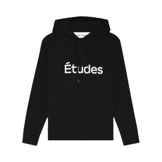 &Eacute;tudes Studio Schwarzer Regular Hoodie Sweatshirt - - Sweatshirts & Hoodies - Herren - Schwarzk - XS