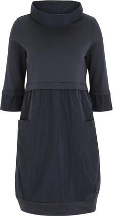 Doris Streich Elegantes Tunika-Kleid mit Nylon-Details - - Dresses - Damen - Blau - S