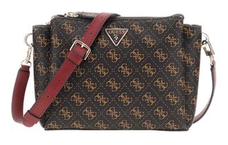 Guess Noelle Tri Compartment XBody Bag Brown