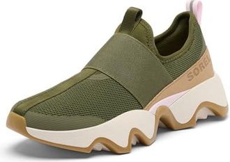 Sorel Femme Kinetic Impact II Strap Baskets dhiver, Utility Green, Pink Dawn, 39.5 EU