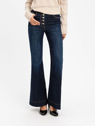 Twin-Set Flared Jeans von mit hoher Taille aus Stretch-Baumwolldenim