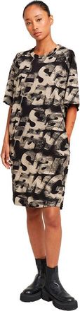 G-Star Sprayed Letters Loose r t Dress wmn