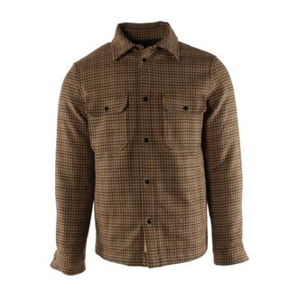 Woolrich Alaskan Wool Check Overshirt - - Jackets - Herren - Braun - S