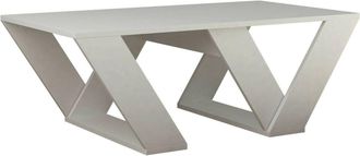 Dmora Couchtisch Jed 110x60x40 cm Wei&szlig; Rechteckig