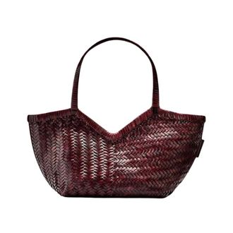 Cala Jade Femme, Sacs, Brun, Taille: ONE Size Cala Jade Sac Humi S - Cuir Tress&eacute; Fudge