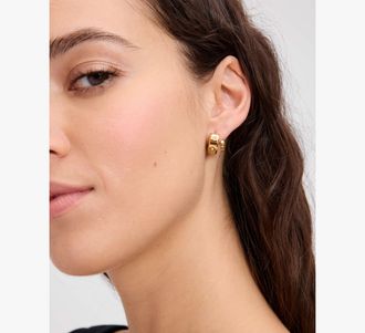 Kate Spade New York Kate Spade Set In Stone Doppelte Kleine Creolen f&uuml;r Frauen in Klares Gold