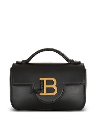 Balmain mini sac Buzz à plaque logo - Noir