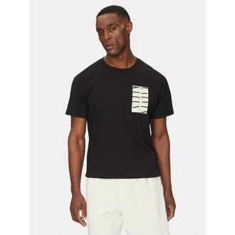 Calvin Klein Jeans T-Shirt Serif Box Graphic J30J327474 Schwarz Regular Fit