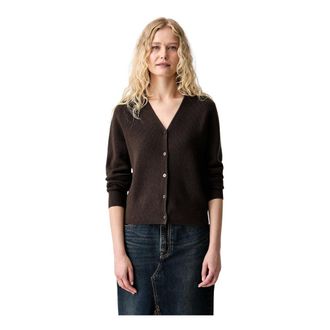 Marc O'Polo Gilet court - Femme - Pulls - Brun - Taille: 42 FR