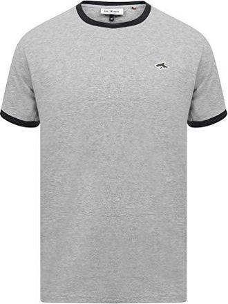 Le Shark Killick T-shirt à col rond en coton pour homme - Gris - Small