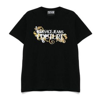 Versace Jeans Couture T-Shirts und Polos - - Tops - Herren - Schwarzk - S