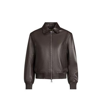 Officine G&eacute;n&eacute;rale Blouson col classique en cuir