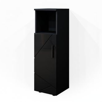 Vicco Midischrank Anthrazit Hochglanz Irma 30x95x30 cm - Badezimmerm&ouml;bel, Ideal f&uuml;r kleine R&auml;ume und schmale Nischen