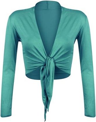 Glamexx24 Boléro Femme, Cardigan Manches Longues Veste Chic et Élégante Top Boléro Haussement Adapté aux Voyages et À La Vie Quotidienne