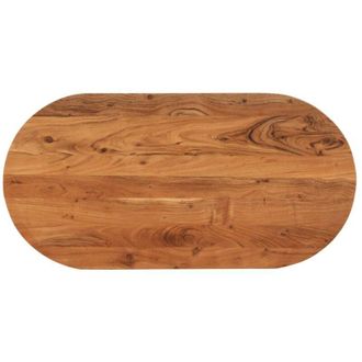 vidaXL Dessus de table 80x40x3,8 cm ovale bois massif dacacia vidaXL