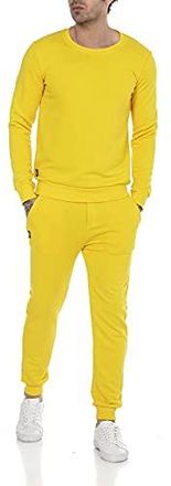Red Bridge Ensemble de sport Sportswear Pantalon Sweater avec col rond Jogger-Set Combinaison Jaune M