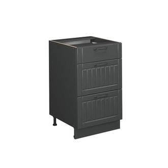 Vicco Meuble Cuisine Fame-Line, Gris fonc&eacute;, 50cm sans PT