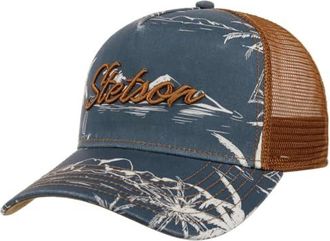 Stetson Casquette Trucker Minimal Aloha Print Homme - de Baseball Mesh Snapback, avec visi&egrave;re, Doublure, Doublure Printemps-&eacute;t&eacute; Printemps &Eacute;t&eacute; Automne Hiver - 