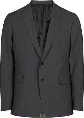 Au Printemps Paris Blazer uni en laine m&eacute;lang&eacute;