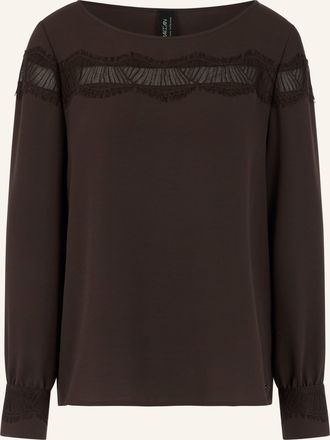 Marc Cain Blusenshirt Mit Spitze braun