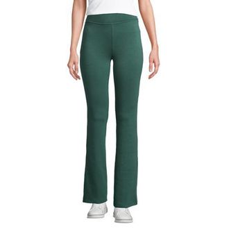 Lands End Serious Sweats Bootcut-Hose, Damen, Gr&ouml;&szlig;e:32-34 regular, Gr&uuml;n, Elasthan/Baumwoll-Mischung/Polyester-Mischung, by Lands End