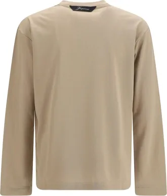 Jacquemus Rond Carr&eacute; Long-Sleeve T-Shirt - Beige