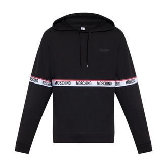 Moschino Schwarzer Baumwoll-Hoodie Underbear Pe24 - - Sweatshirts & Hoodies - Herren - Schwarzk - S