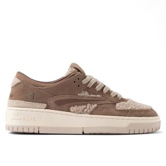 D.A.T.E. Baskets pour femme Tournoi Teddy en Suede Beige - Tournoi W 431-TO-TD-BI - Taille 37, beige, 37 EU