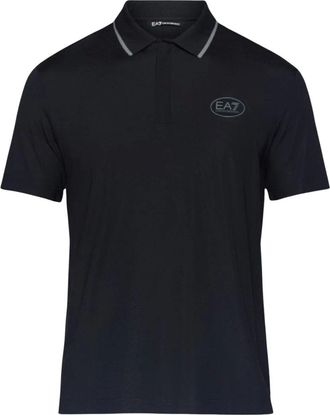 Emporio Armani Emporio Armani Ea7, Homme, Tops, Noir, Taille: 2XL Polo avec logo