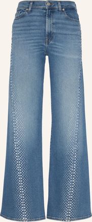 7 For All Mankind Jeans Twisted Lotta Wide Leg Fit blau